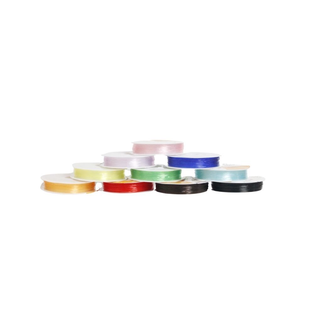 Nylon Elastico Colores 0.06 Mm X 10 Mt Rollo X 10 Metros