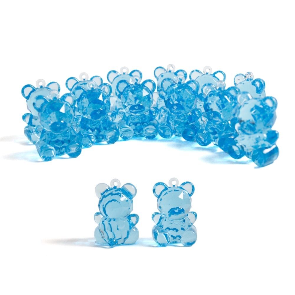 Recordatorio Osito 2696 Azul Transparente Paquete X 12 Unidades