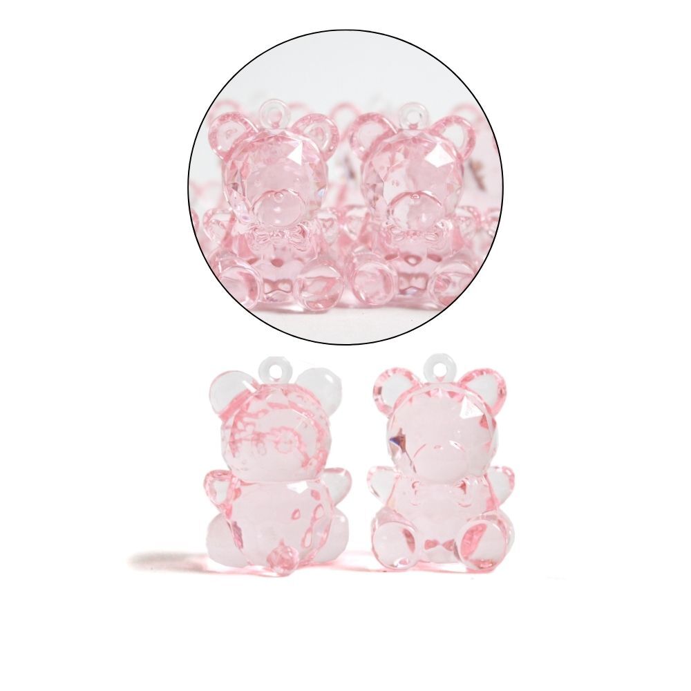 Recordatorio Osito 2696 Rosado Transparente Paquete X 12 Unidades