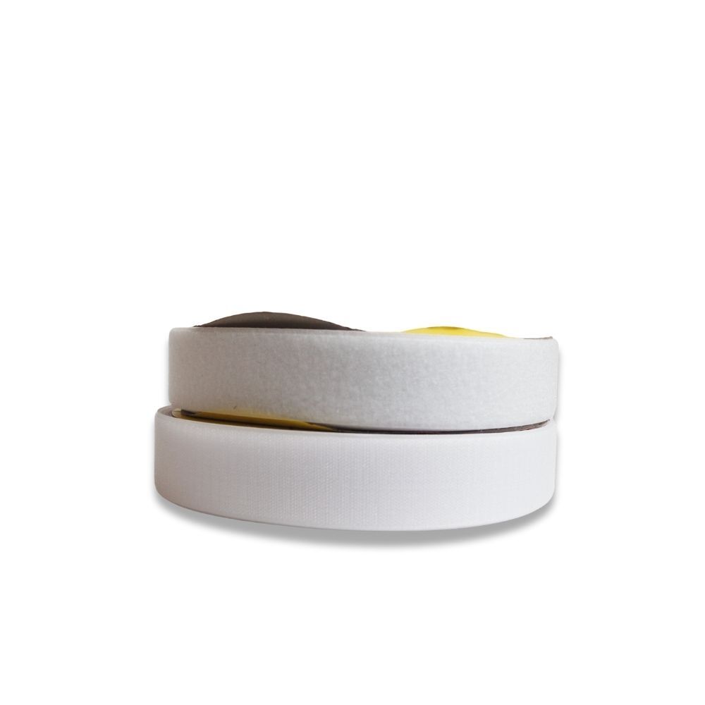 Velcro Adhesivo 20 Mm Blanco Rollo X 25 Metros