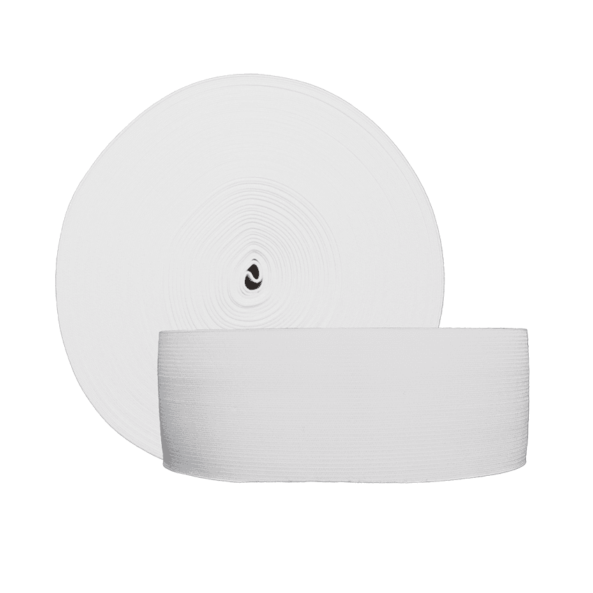 Elastico Plano 6.0Cmt Blanco Rollo X 25 Metros