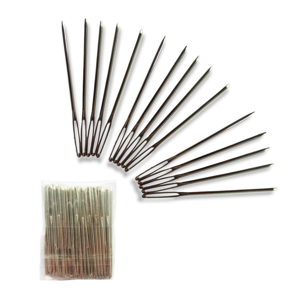 Aguja Punta Roma 7.0Mm No 13 Ojo Plateado Paquete X 250Und