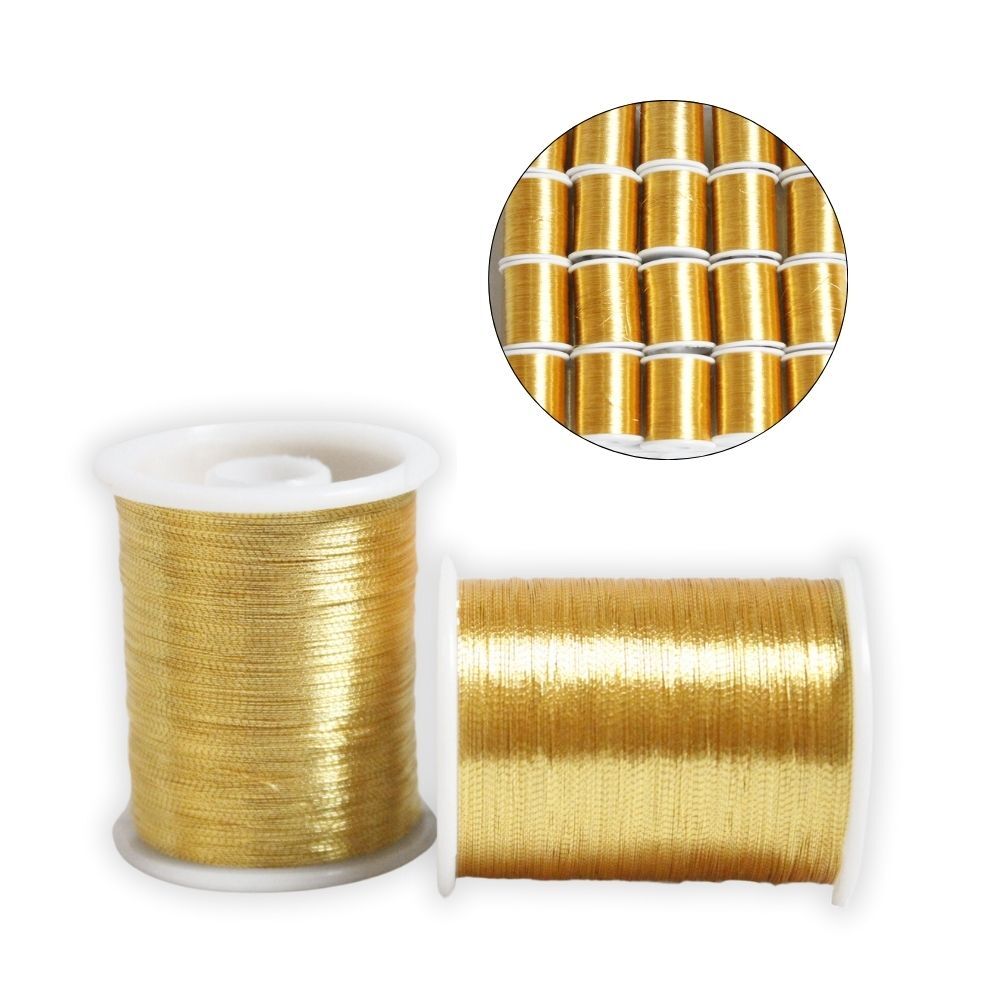 Hilo Metalizado Dorado Pq*20Rollos Caja X 20Rollos