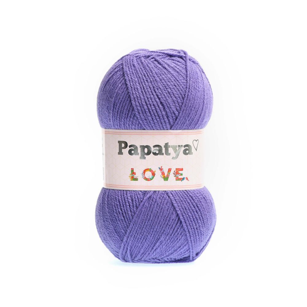 Lana Acrílica Love 04580 Morado Fuerte Paquete X 5 ovillos X 100 gramos