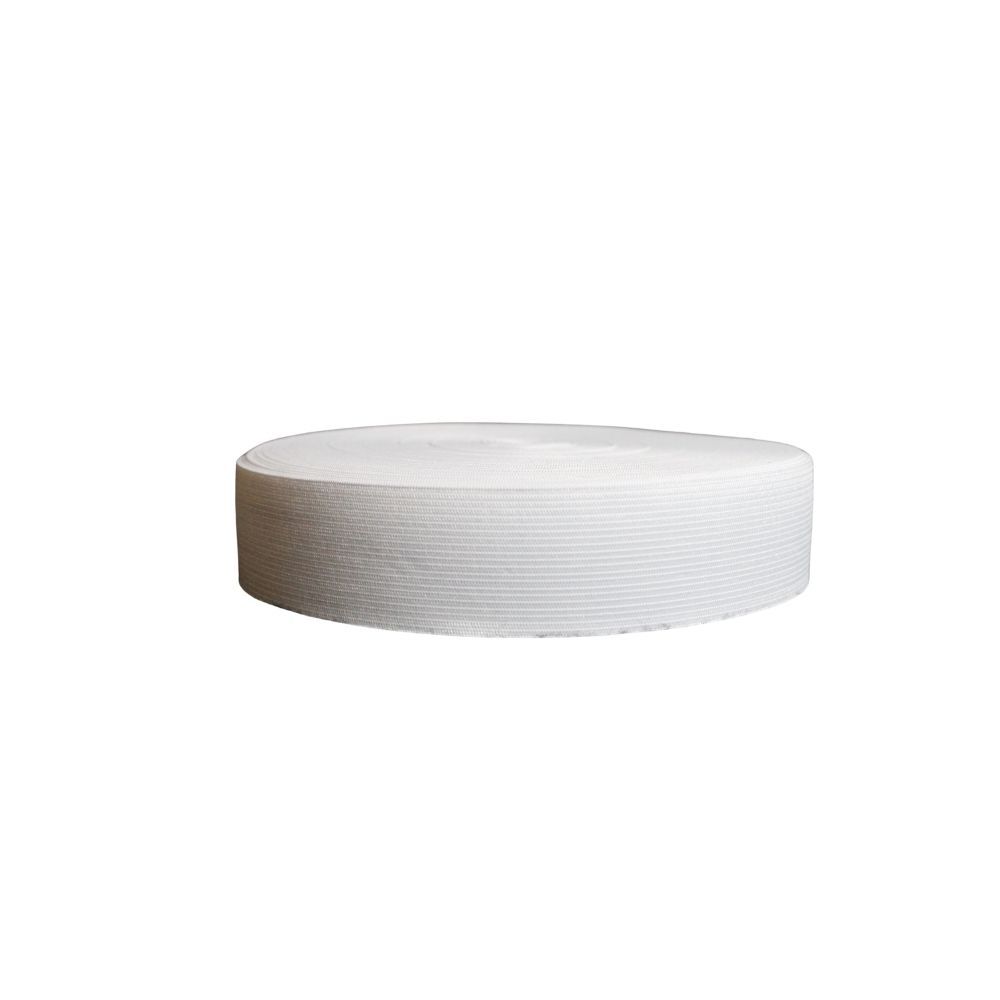 Elastico Plano 3.5Cmt Blanco X25Mts Rollo X 25 Metros