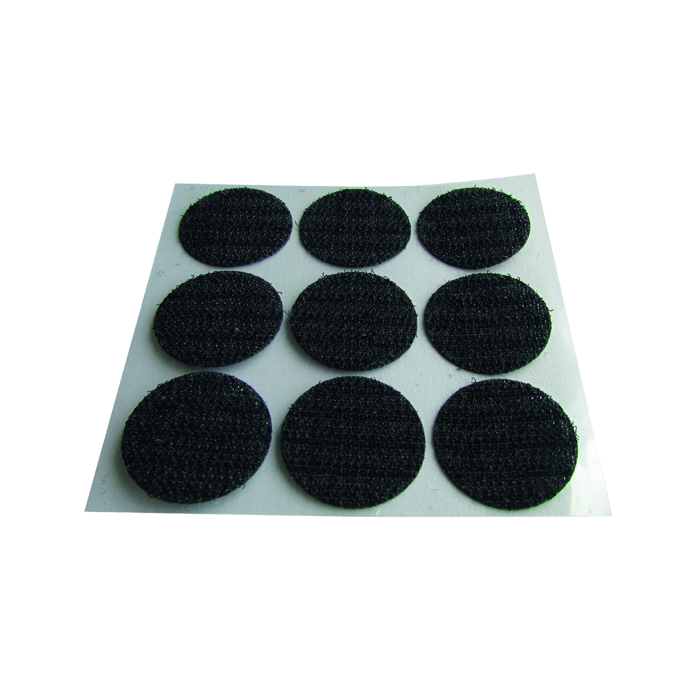 Velcro Circulo Adhesivo 3Cm Negro Paquete X 27 Unidades